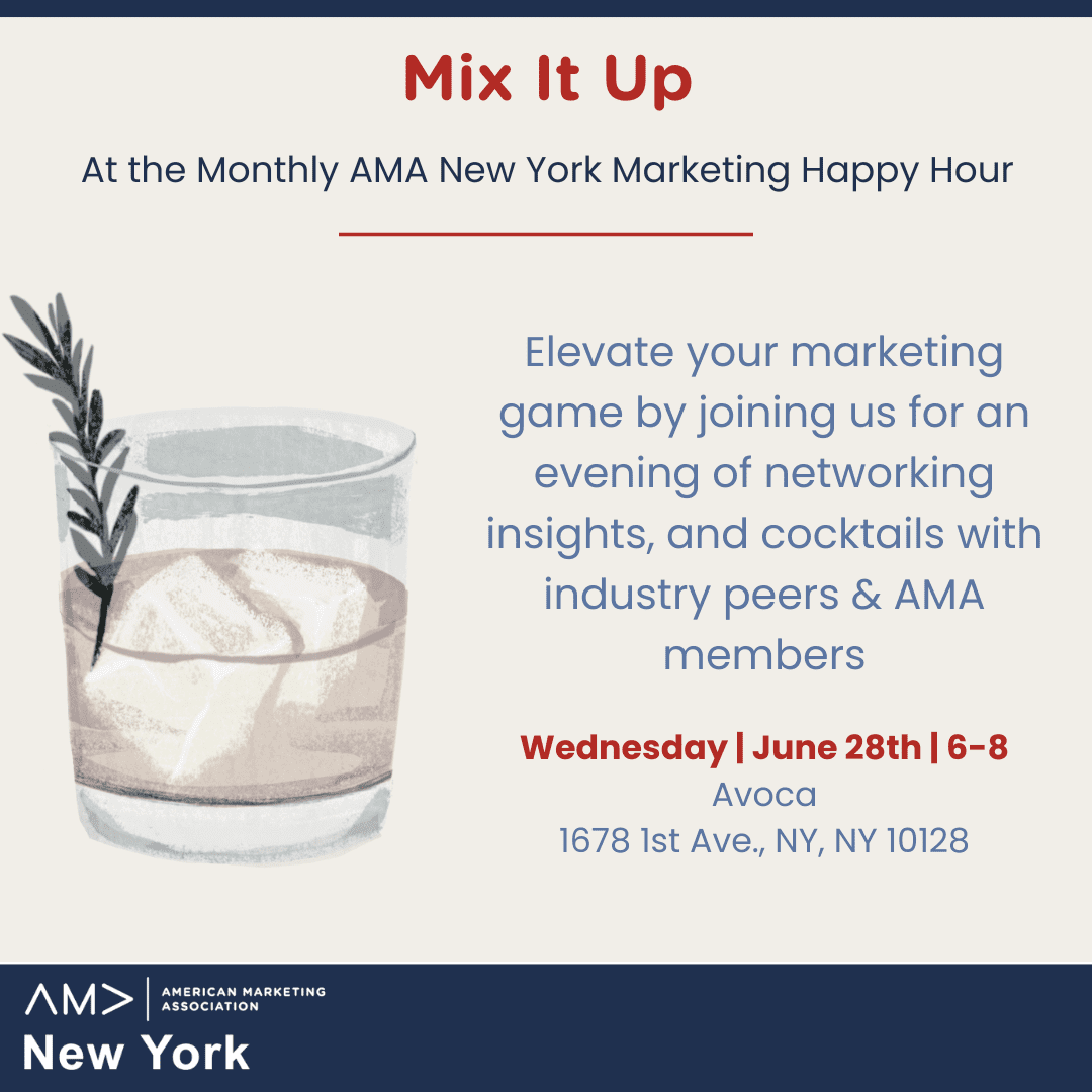 Mix it Up: AMA New York June Marketing Happy Hour